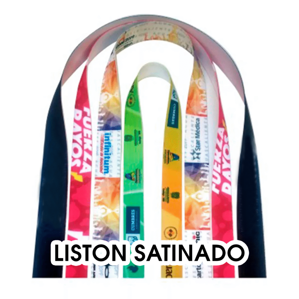 Liston satinado Sublimado una cara Para Medallas, lanyard, llaveros ...